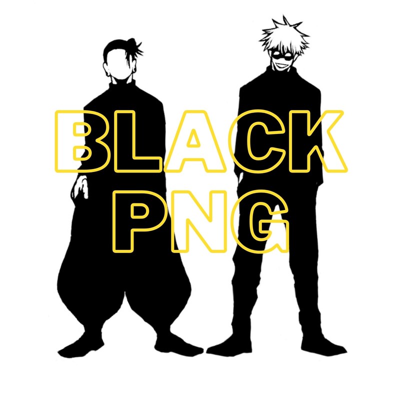Gojo Geto PNG. JJK PNG . Black/white Cut File Cricut - Etsy Australia