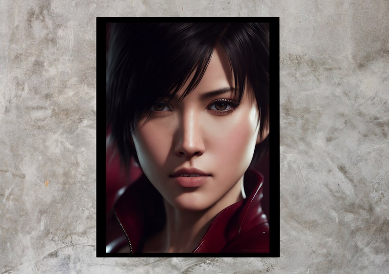 Game Art Resident Evil 4 Poster Ada Wong Printable Game Art, Video Game ...