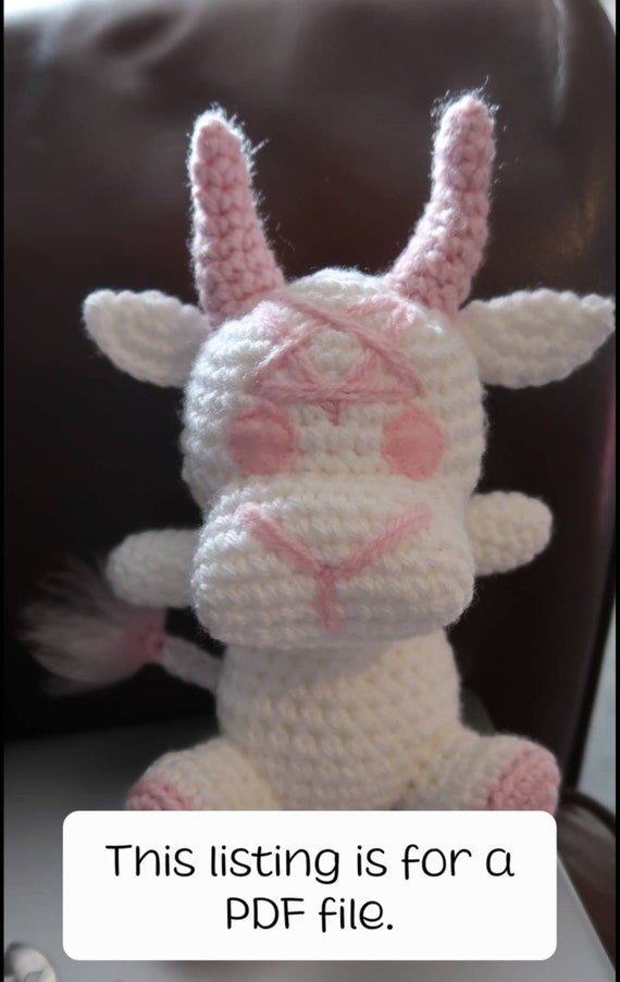Baphomet Demon Goat Crochet Amigurumi Pattern | Etsy