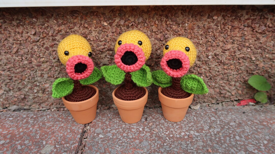 Bellsprout Potted Plant - Crochet Amigurumi Pattern PDF - Etsy