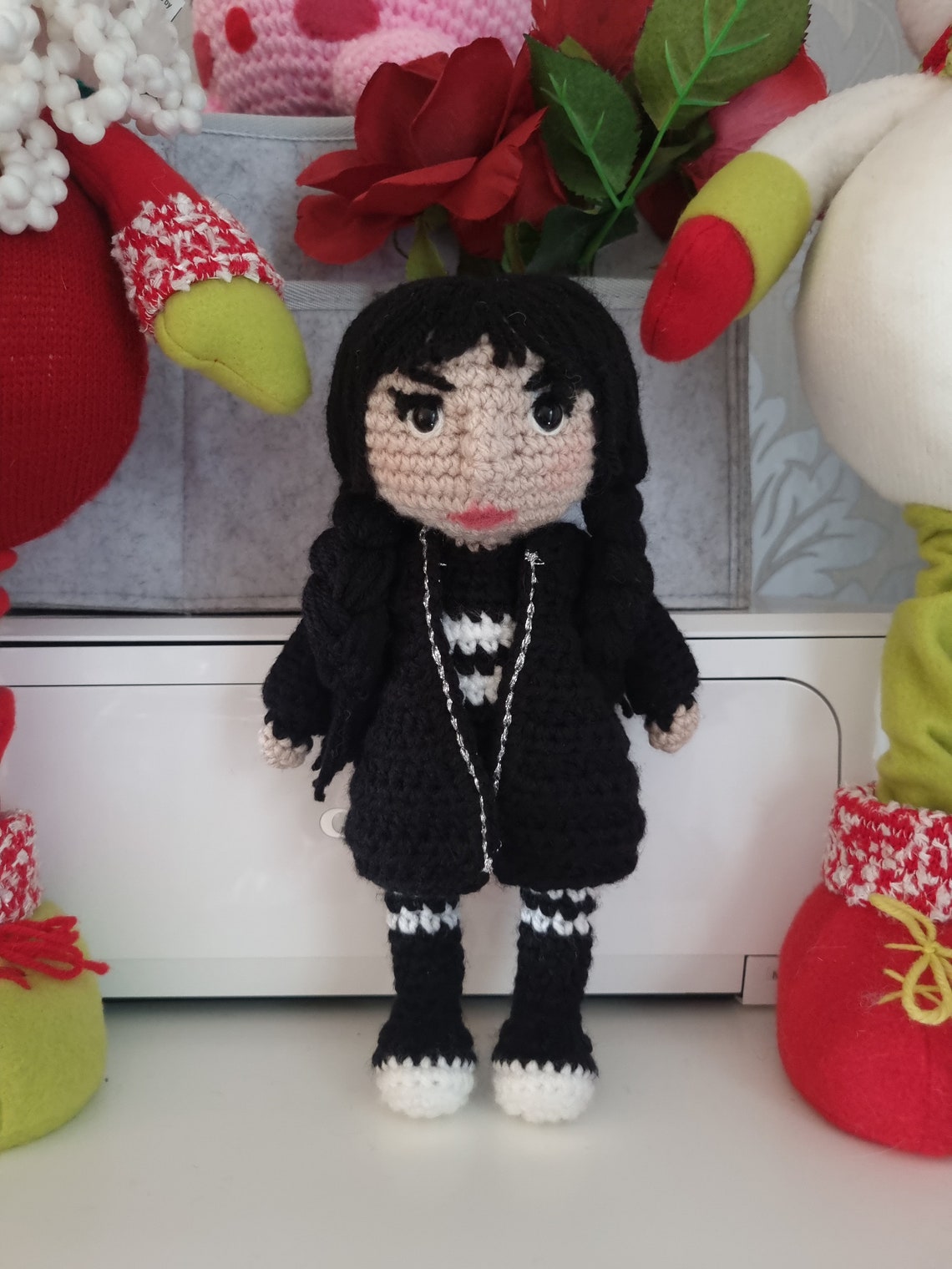 Wednesday Addams Crochet Amigurumi Pattern PDF - Etsy