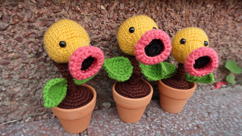 Bellsprout Potted Plant - Crochet Amigurumi Pattern PDF - Etsy