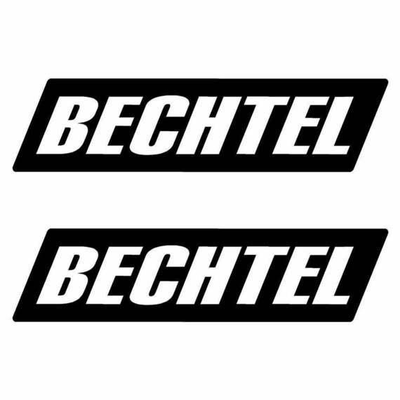 2x Bechtel Corp Logo Decal Stickers 3.0 x 0.7 die | Etsy