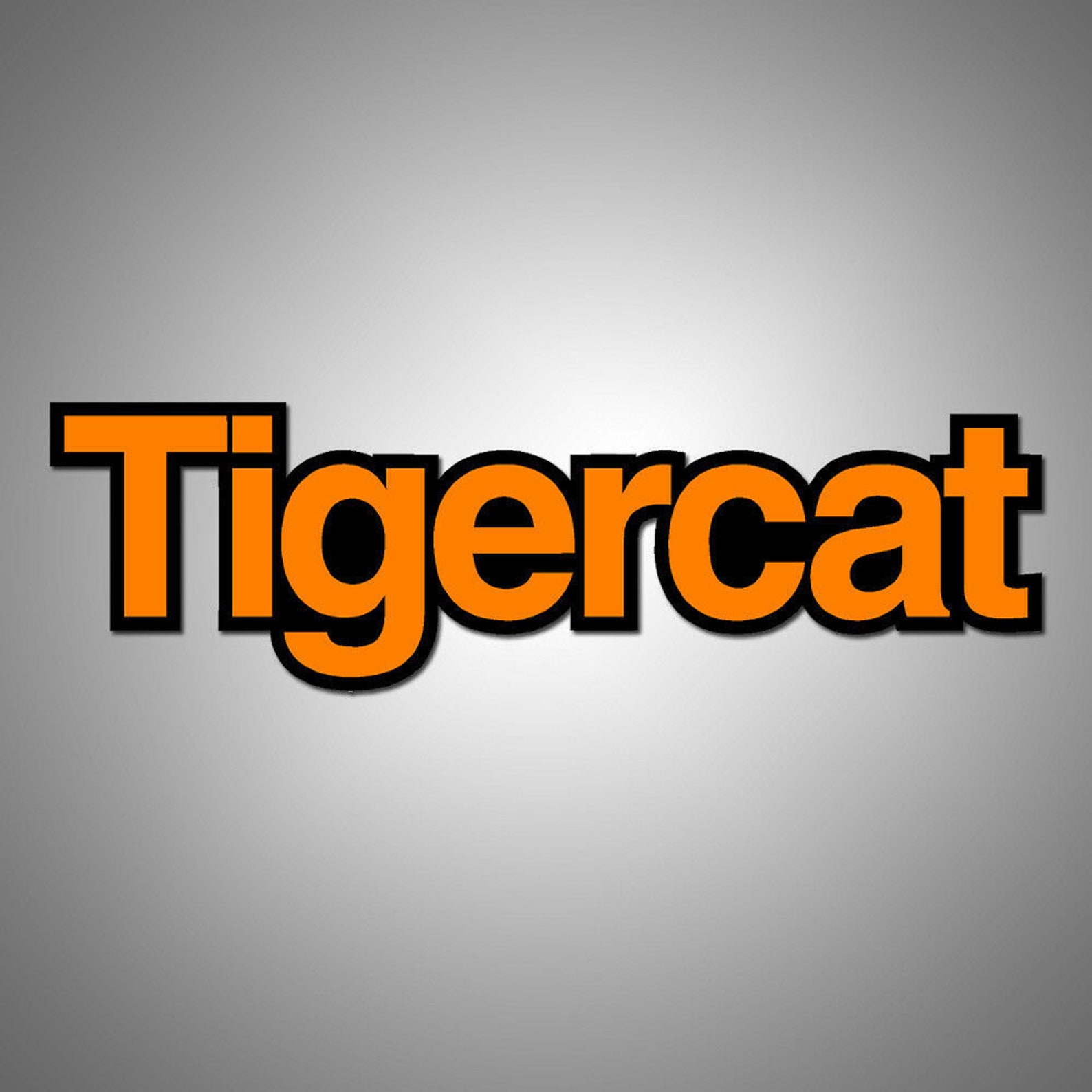 Tigercat Decal Stickers 6.0 X 1.7 Logo Orange | Etsy Australia