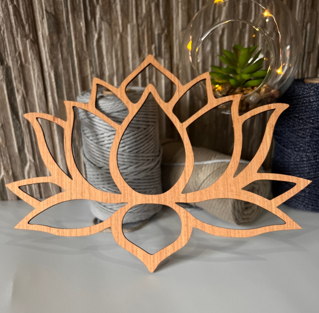 Lotus Flower Shape, Lotus Flower Cut Out, Laser Cut Lotus Flower ...