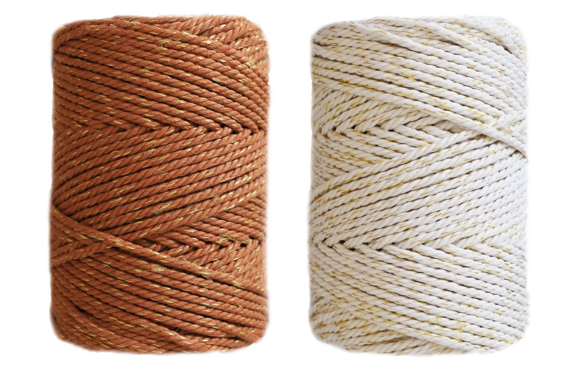 Sparkle Macrame Cord by Meter / 3mm Natural Macrame Cord With | Etsy UK