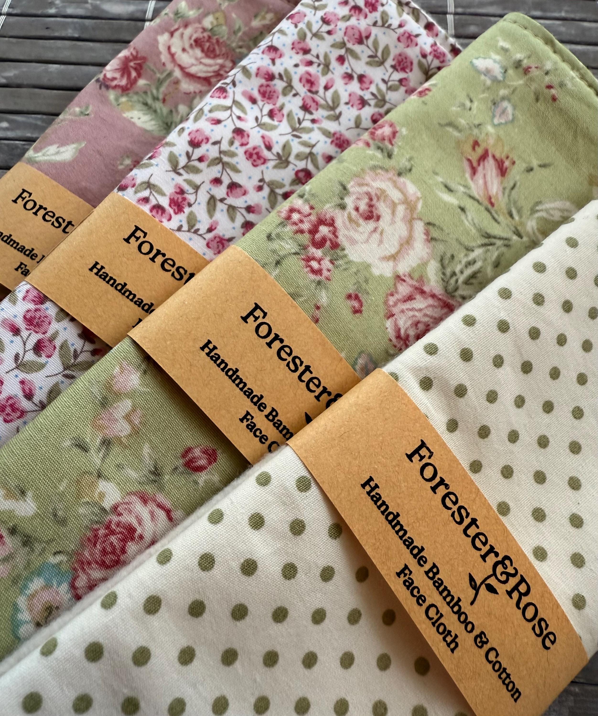 Four Country Cottage Face Cloths. Bamboo and Cotton. - Etsy