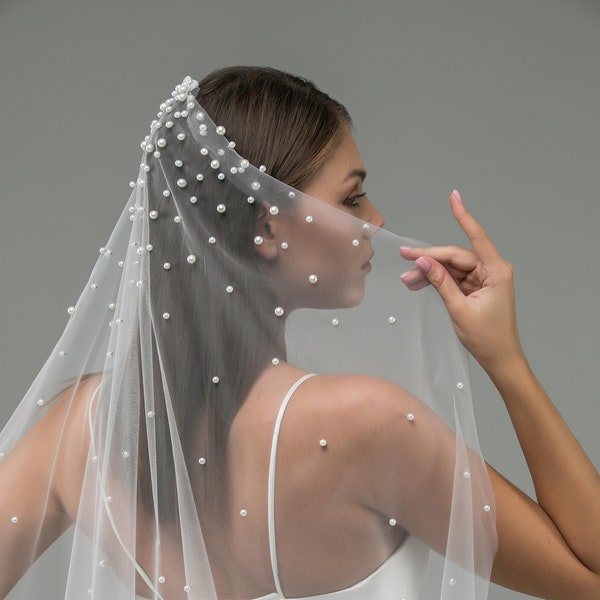 Pearl Veil - Etsy