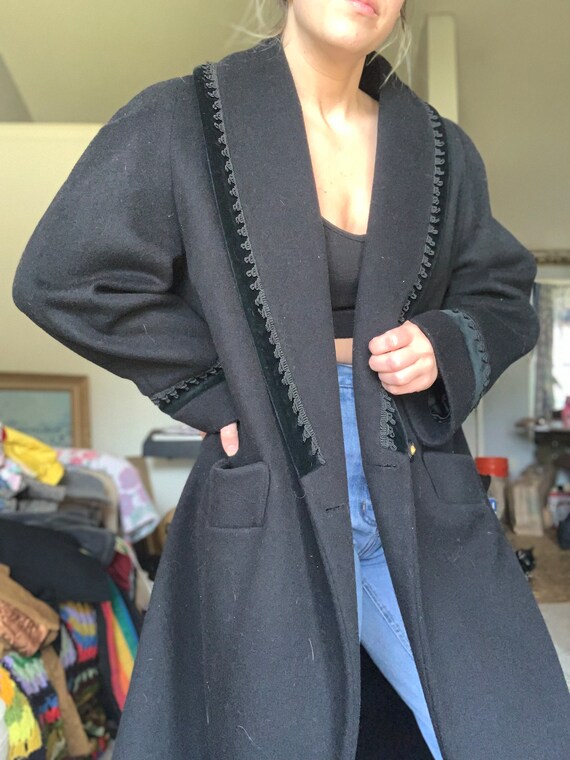 Vintage pure wool black - Gem