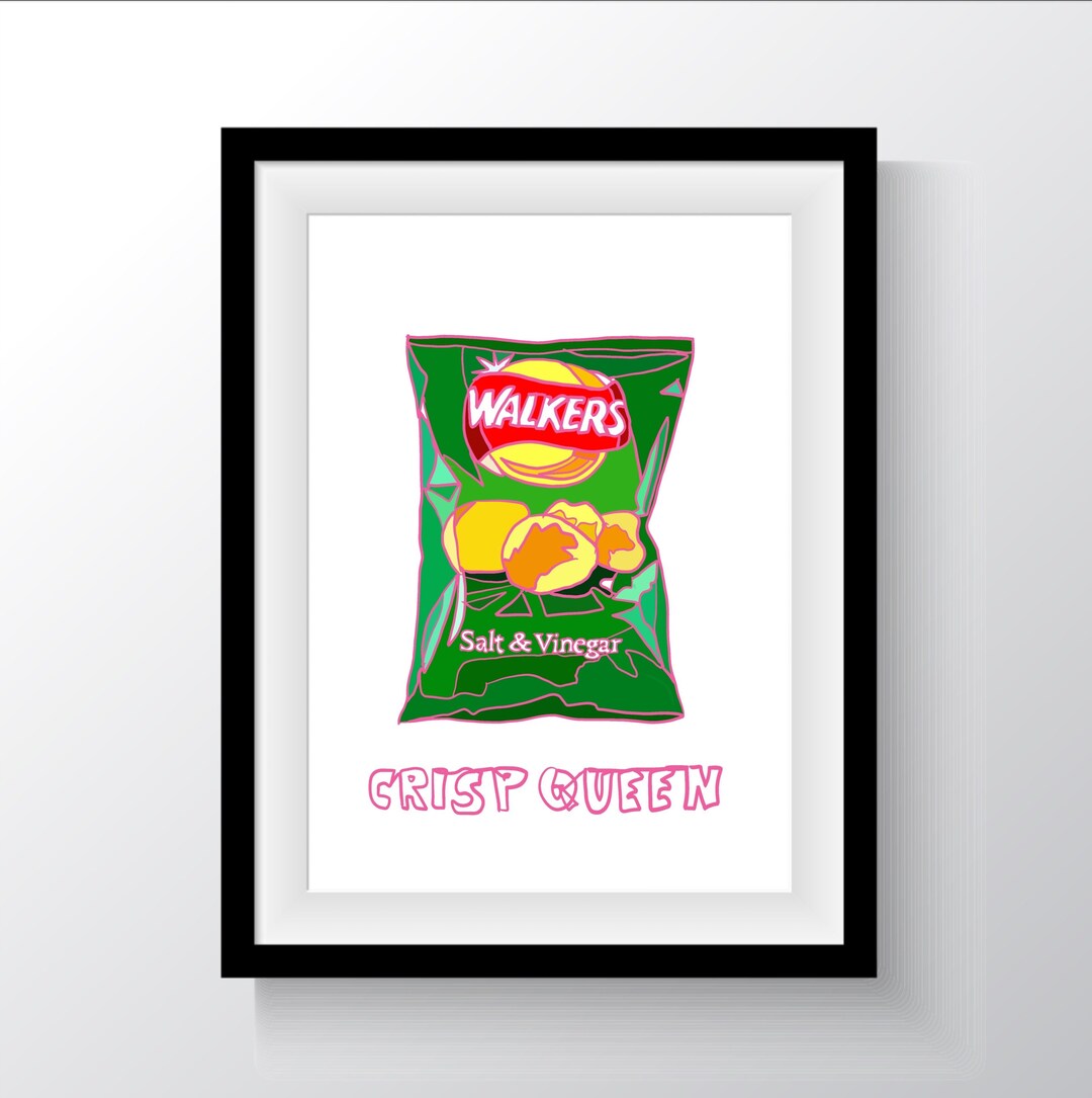 Crisp Queen A4 Print - Etsy