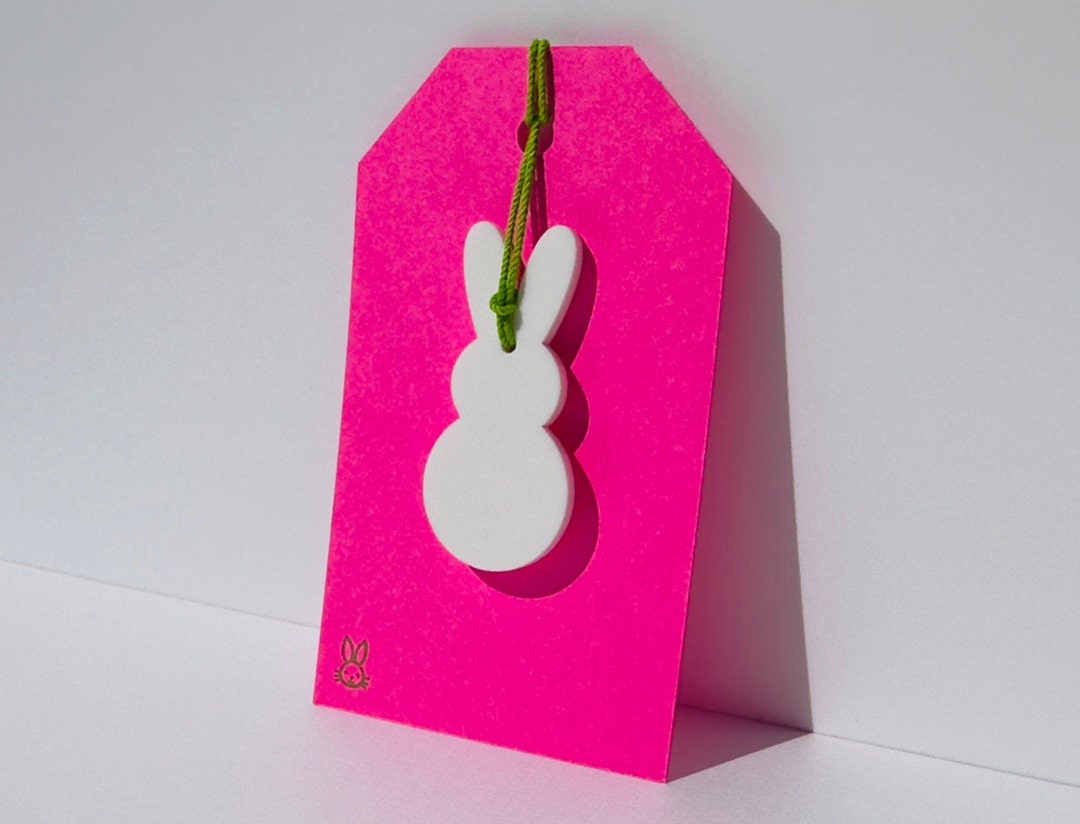Bunny Gift Tag, Acrylic Easter Basket Tags, Cute Lil Peep Bunny Name ...