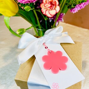 Acrylic Daisy Gift Tag, Charming Flower Bouquet Tag for Bridal Showers ...