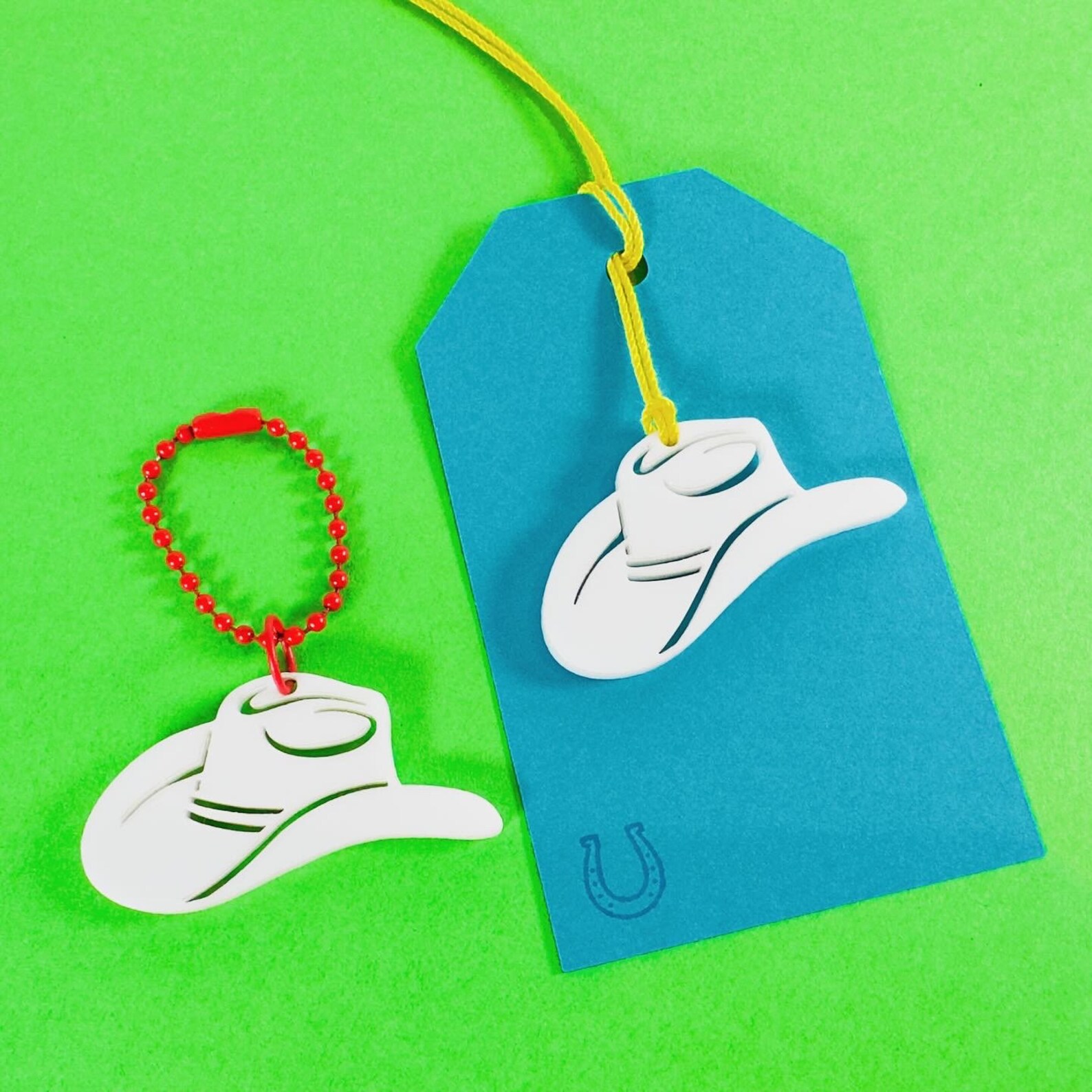 Acrylic Cowboy Hat Gift Tag, Western Party Favor - Etsy
