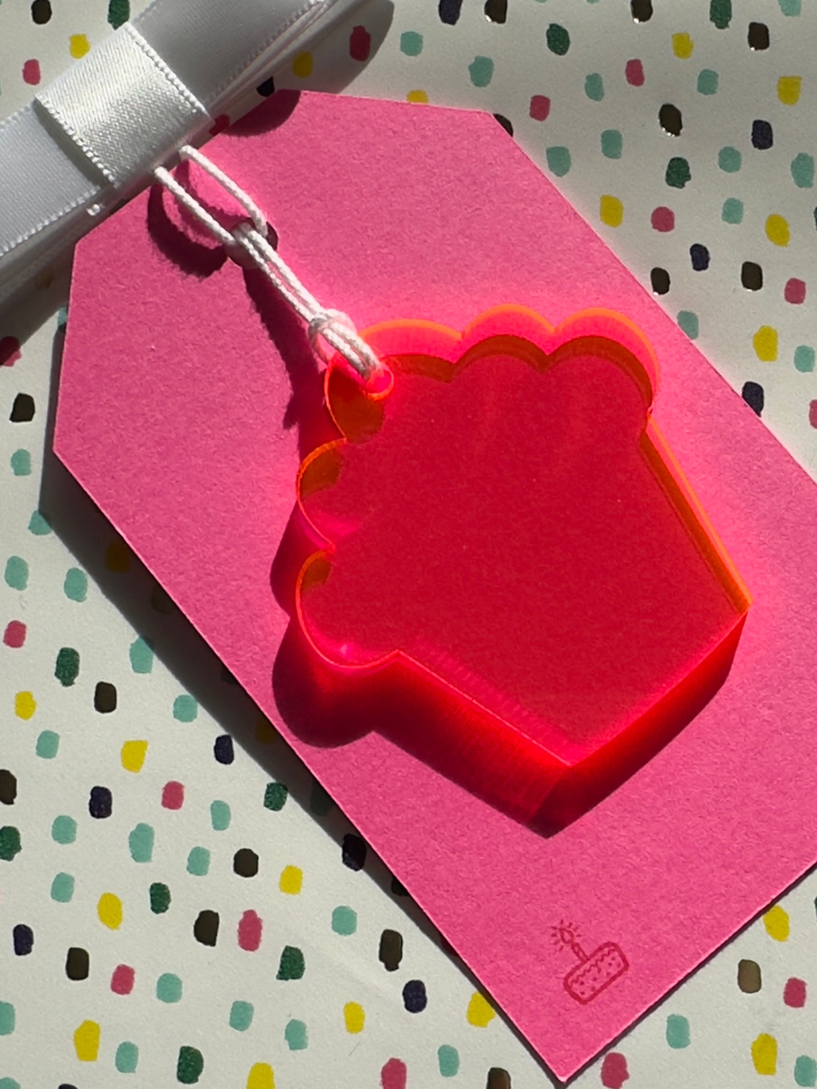 Cupcake Acrylic Gift Tags, Birthday Party Favor Tags - Etsy