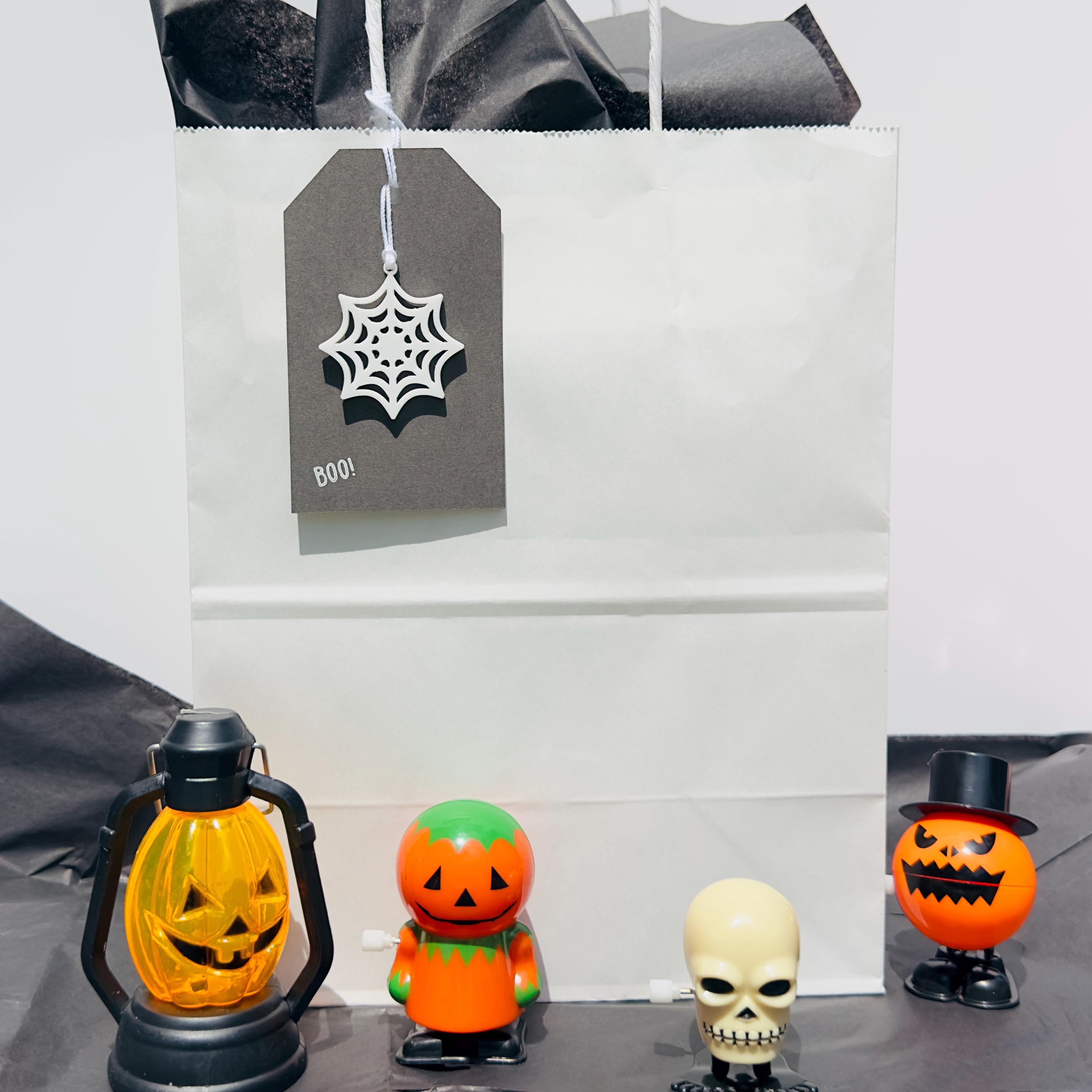 Acrylic Spider Web Halloween Gift Tag, Spooky Boo Basket Ornament - Etsy