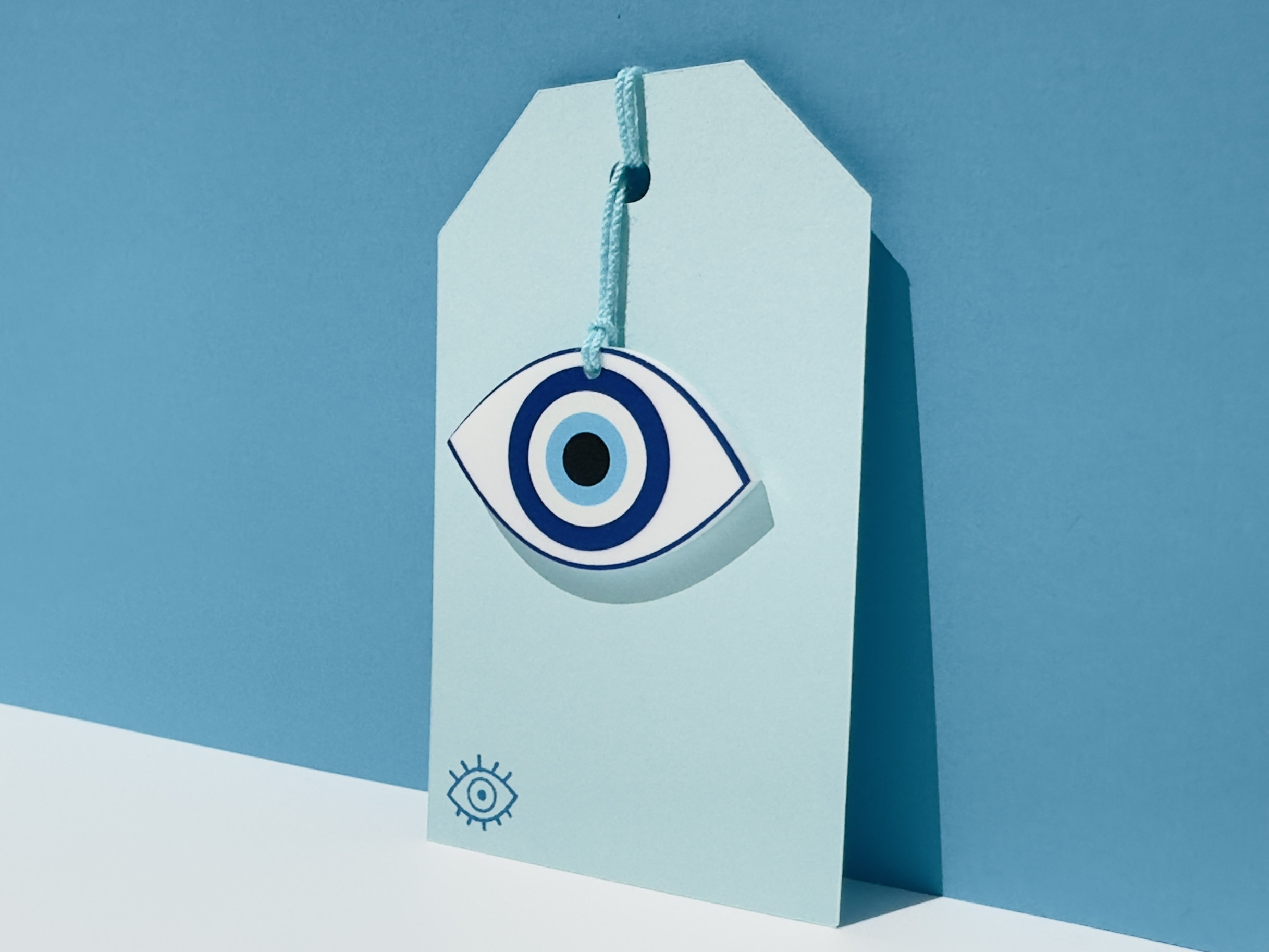 Acrylic Evil Eye Gift Tag, UV Printed Acrylic Tag, Gift Tag, Bag Tag ...