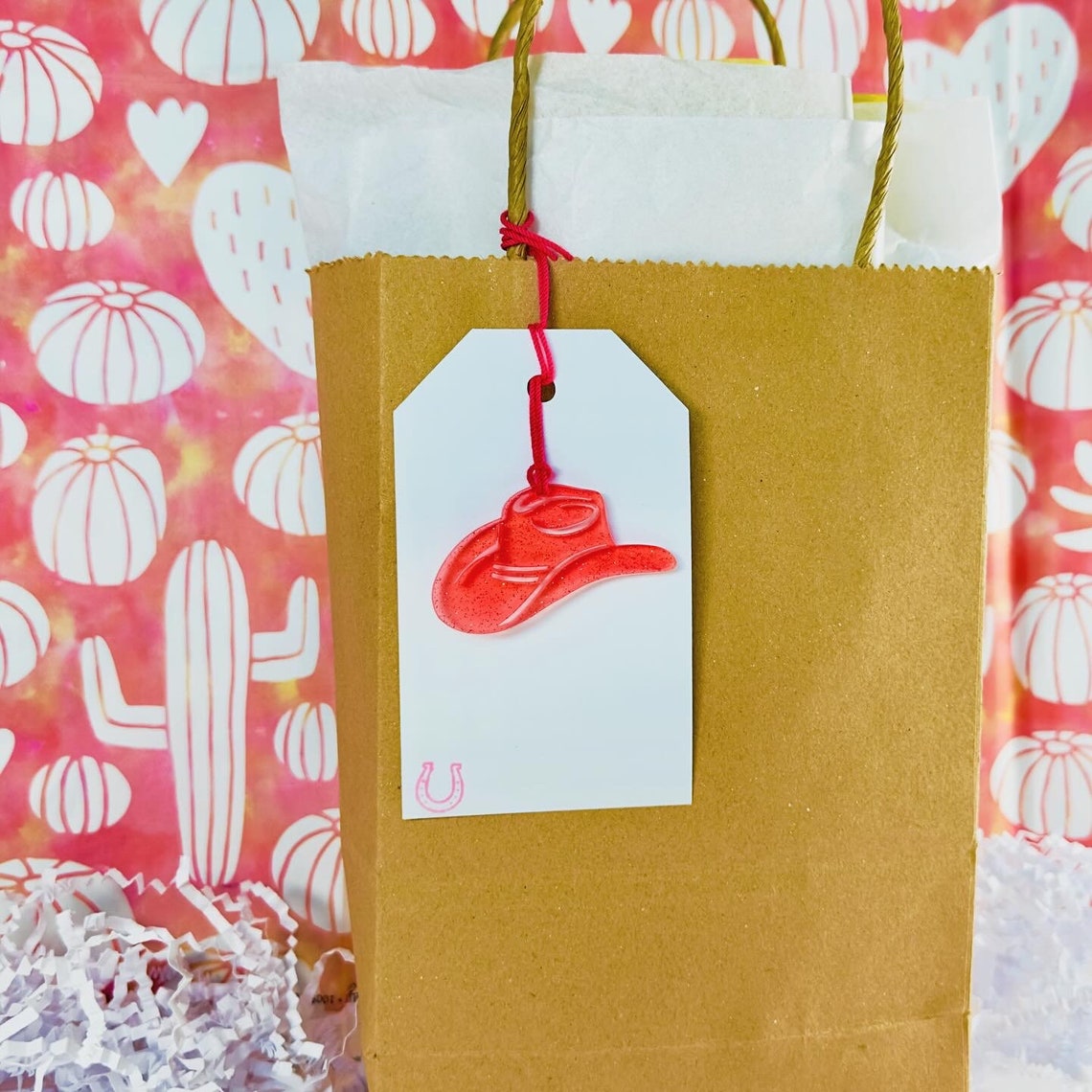 Acrylic Cowboy Hat Gift Tag, Western Party Favor - Etsy
