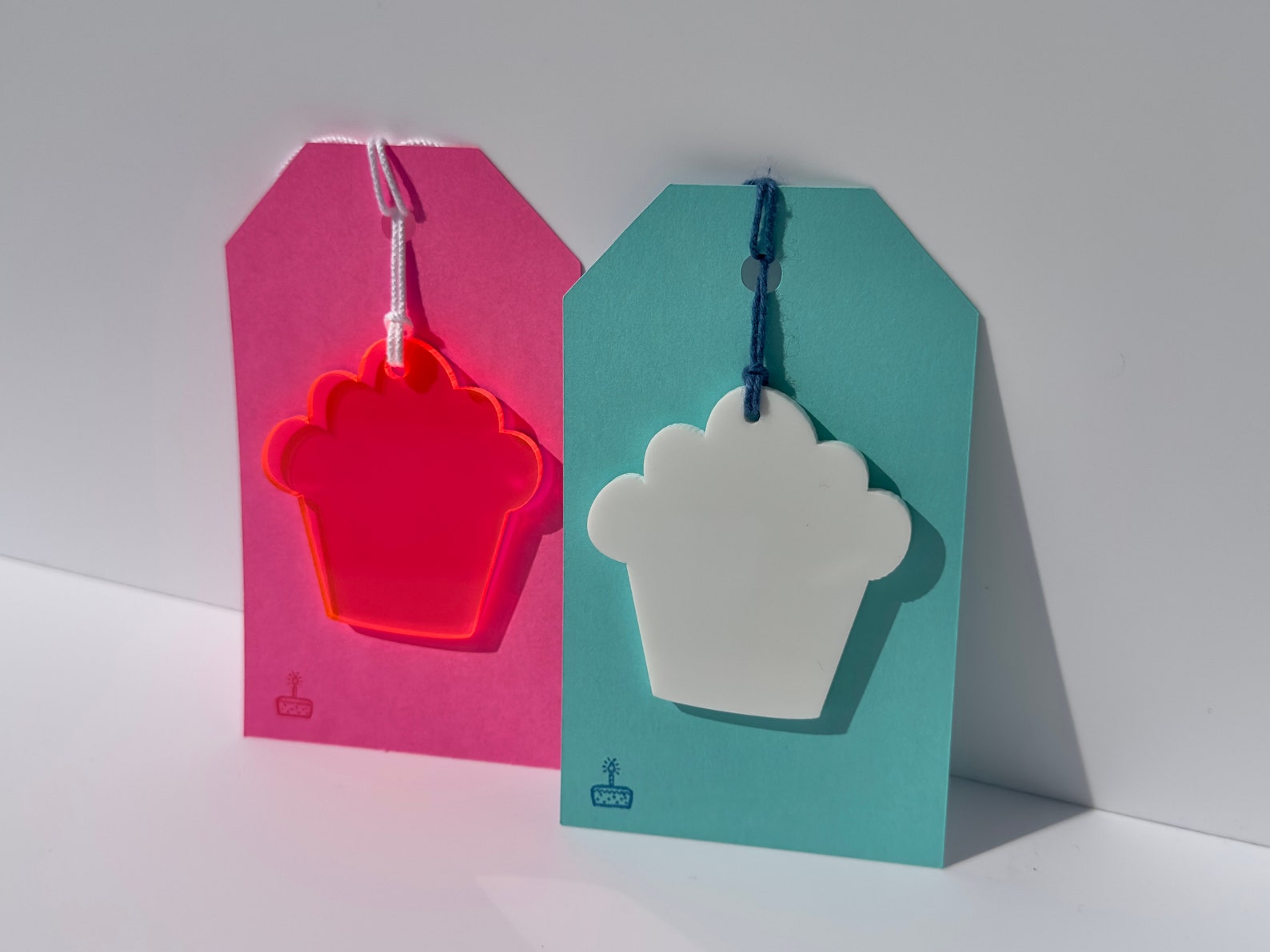 Cupcake Acrylic Gift Tags, Birthday Party Favor Tags - Etsy