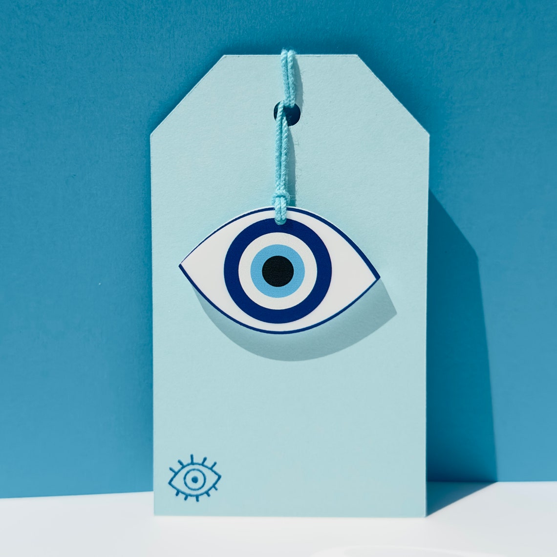 Acrylic Evil Eye Gift Tag, UV Printed Acrylic Tag, Gift Tag, Bag Tag ...