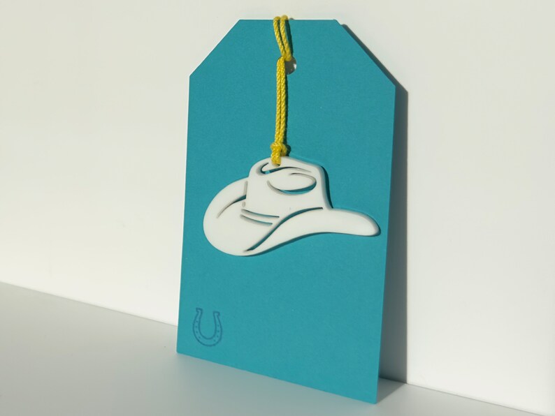Acrylic Cowboy Hat Gift Tag, Western Party Favor - Etsy