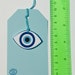 Acrylic Evil Eye Gift Tag, UV Printed Acrylic Tag, Gift Tag, Bag Tag ...