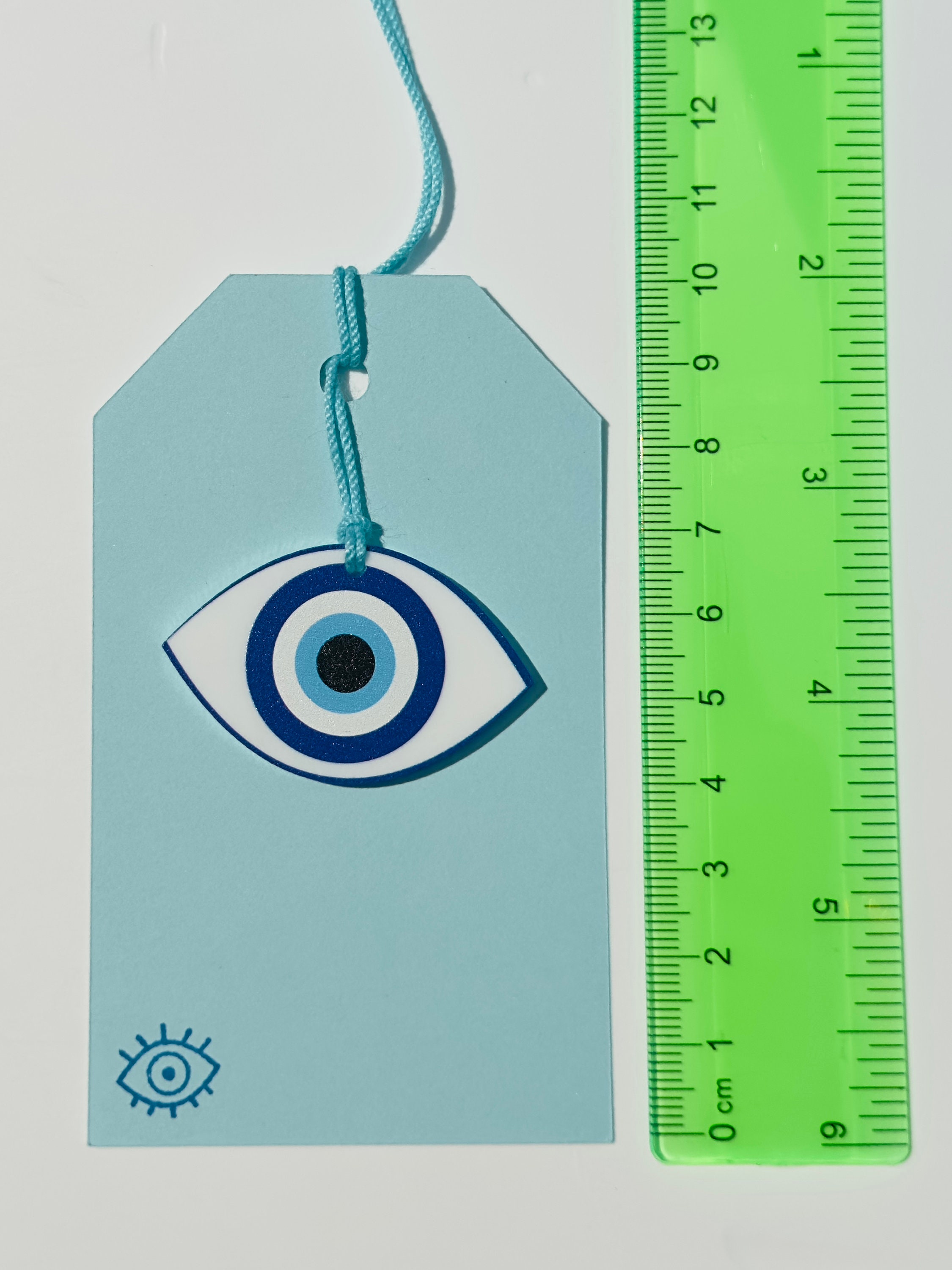 Acrylic Evil Eye Gift Tag, UV Printed Acrylic Tag, Gift Tag, Bag Tag ...