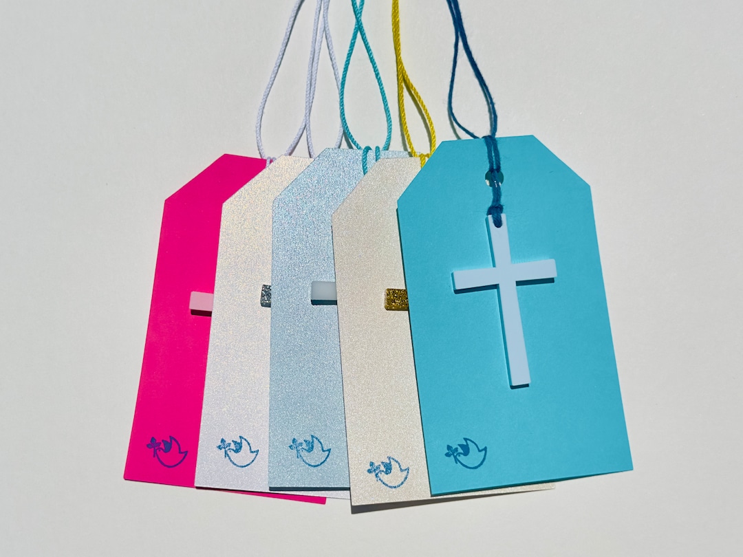 Acrylic Cross Gift Tags, 1st Communion Presents, Catholic Sacrament ...