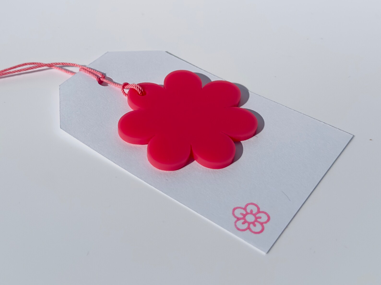 Acrylic Daisy Gift Tag, Bridal Shower Place Card, Flower Bouquet Tag ...