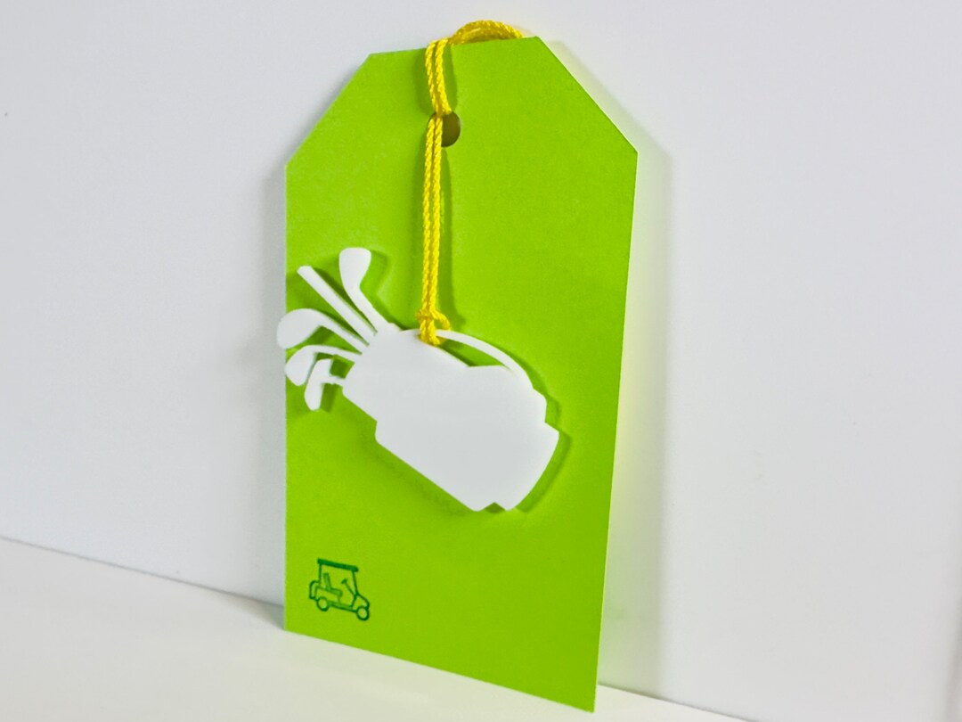 Acrylic Golf Club Gift Tag, Father's Day Card, Golf Gift, Bag Tag, Golf ...