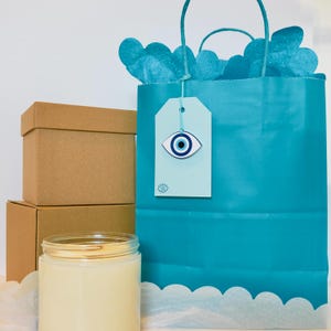 Acrylic Evil Eye Gift Tag, UV Printed Acrylic Tag, Gift Tag, Bag Tag ...