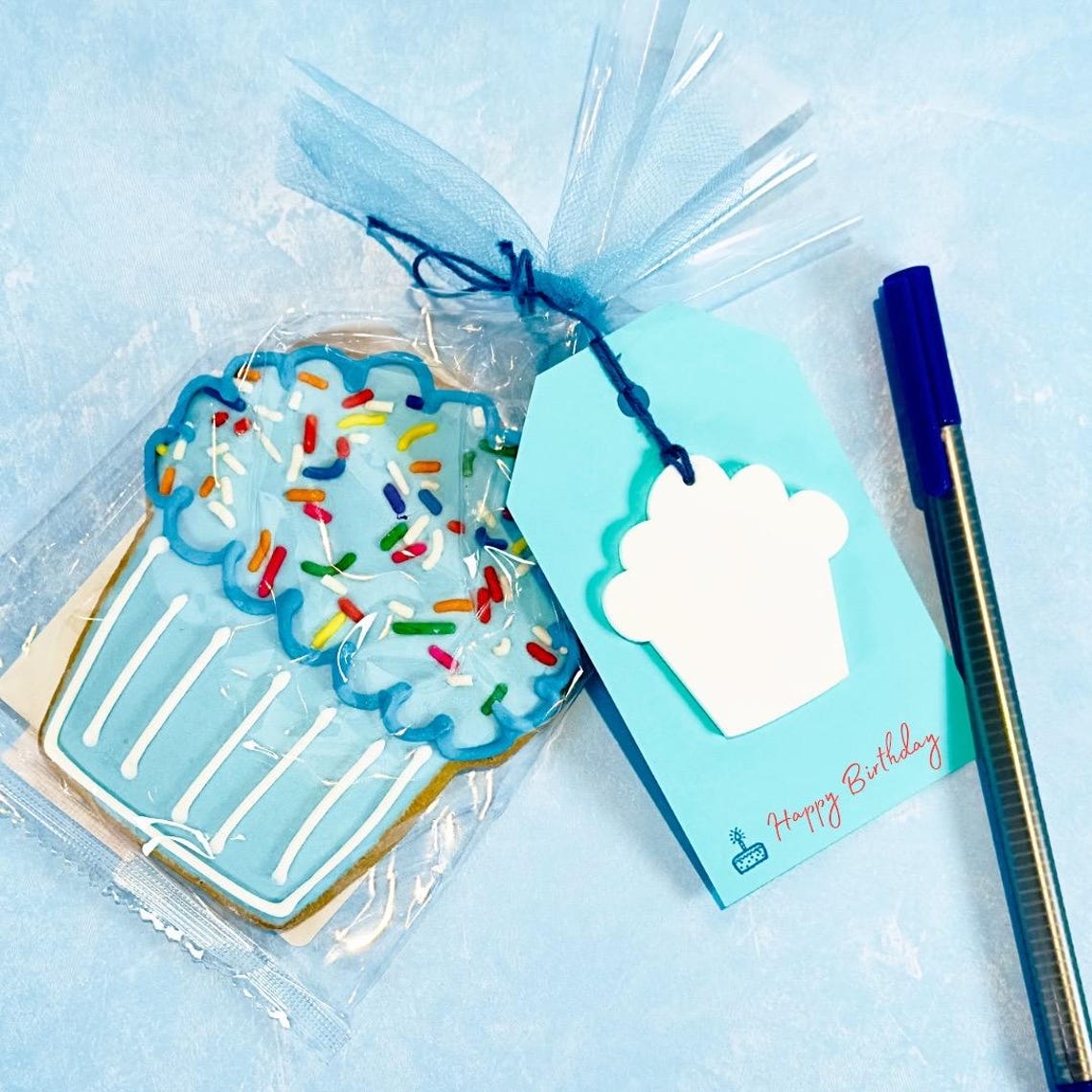 Cupcake Acrylic Gift Tags, Birthday Party Favor Tags - Etsy