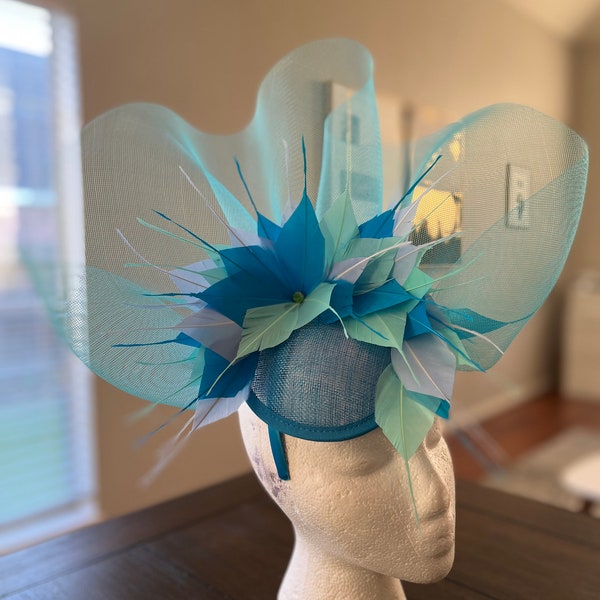 Teal Fascinator - Etsy