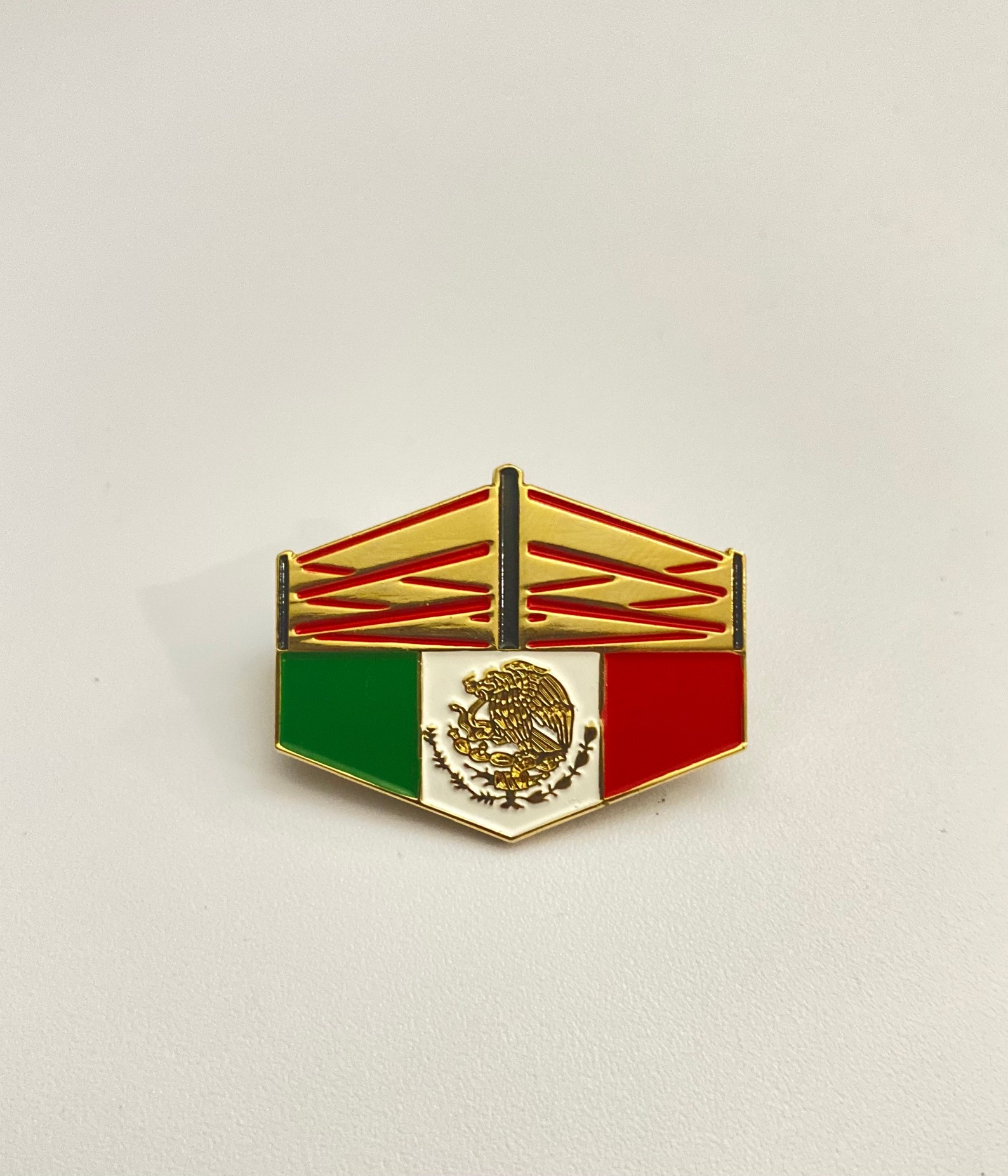 Mexican Flag / Boxing Ring Enamel Pin Mexico - Etsy