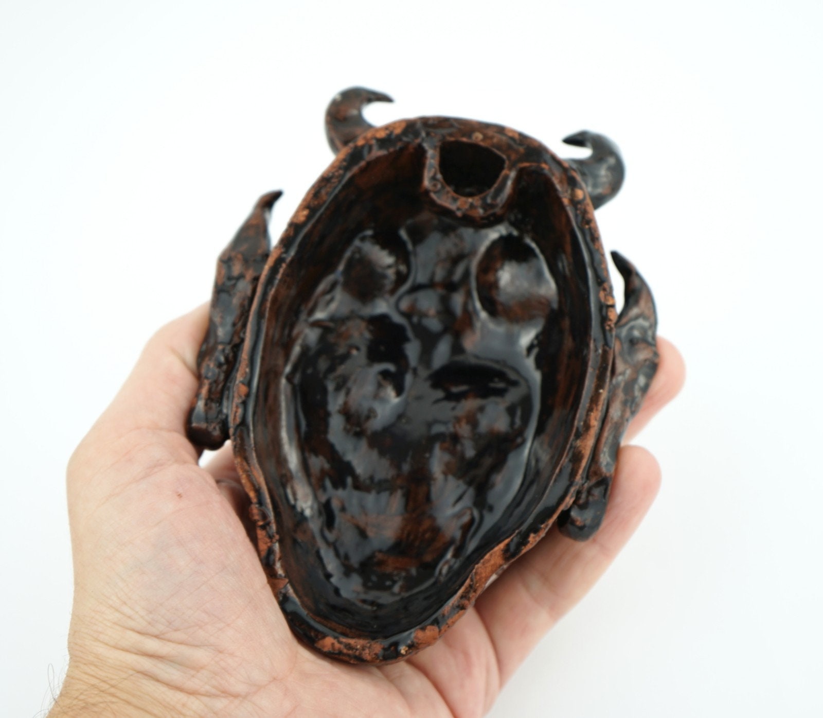 Ceramic Mephistopheles Mask, Devil Face, Demon Mask ,wall Mask ...