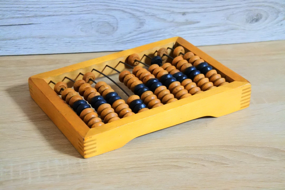Miniature Abacus, Vintage Abacus, Soviet Wooden Abacus, Medium Wooden ...