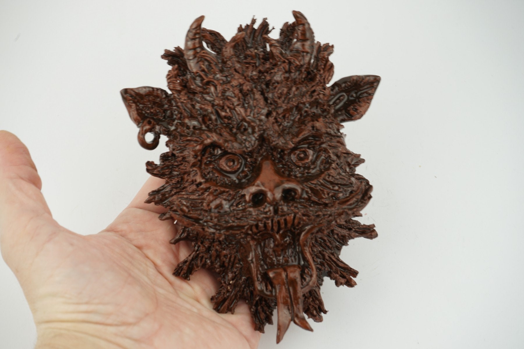 Ceramic Mephistopheles Mask Devil Face Demon Mask wall - Etsy