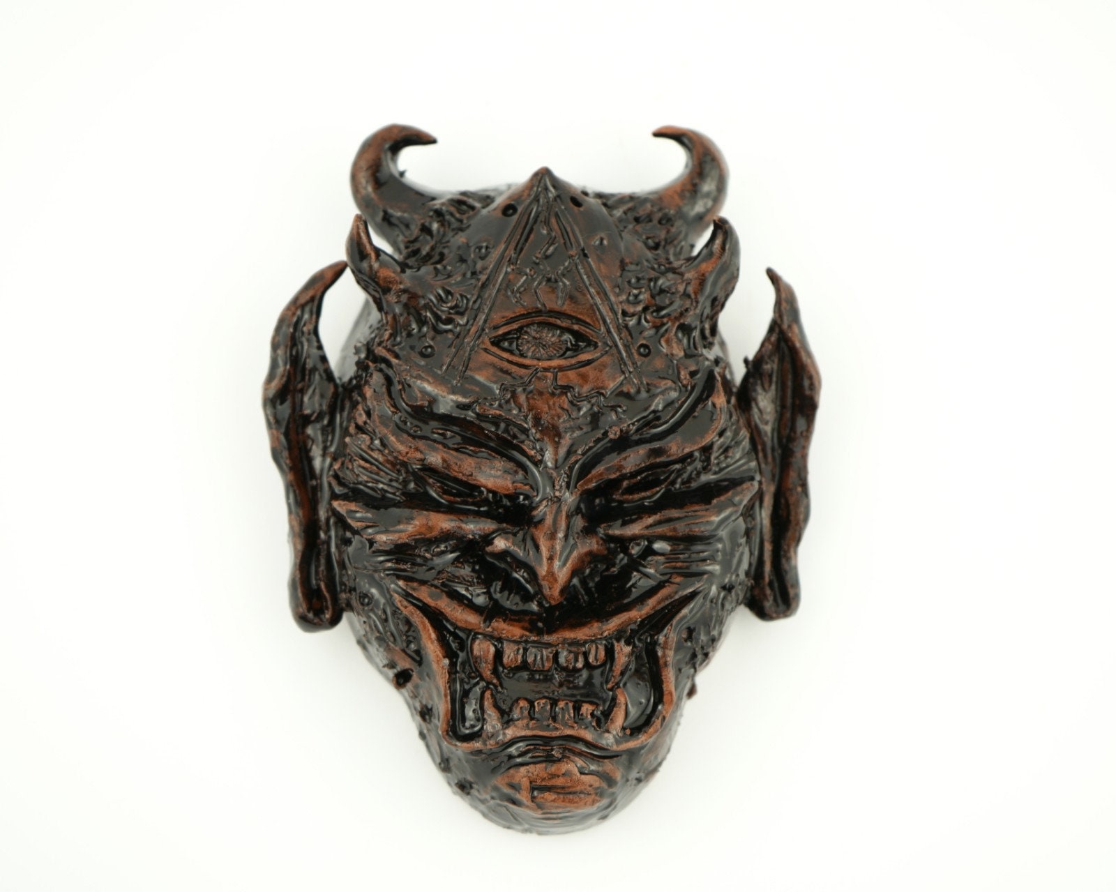 Ceramic Mephistopheles Mask, Devil Face, Demon Mask ,wall Mask ...