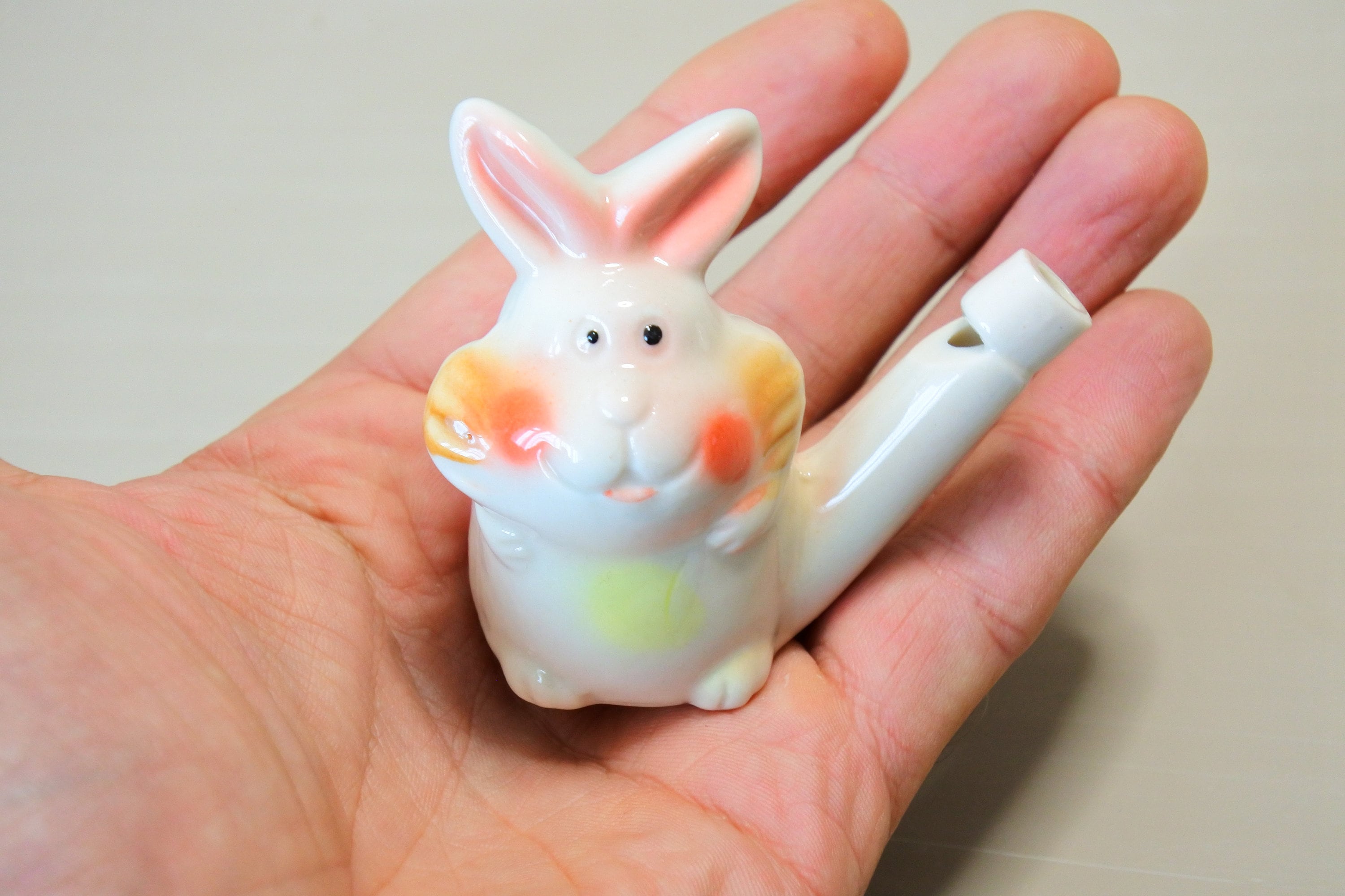 Whistle Rabbit Water Whistle Ceramic Whistle Rabbit Figurine - Etsy