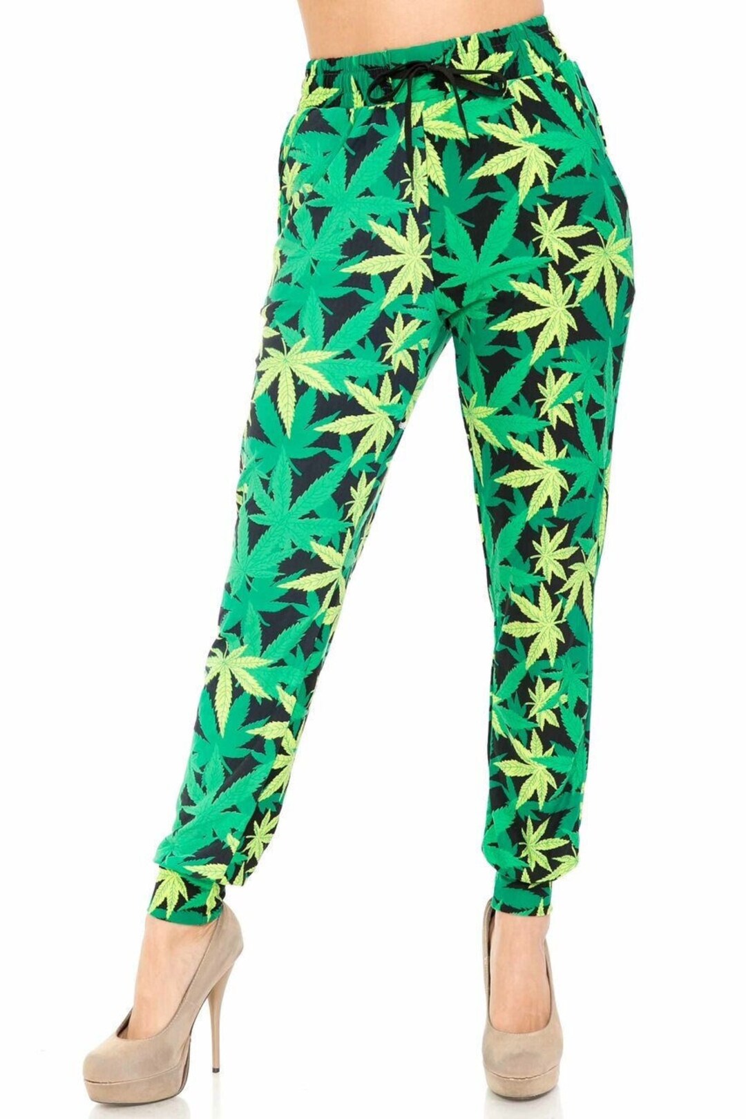 Cannabis Green Joggers Buttery Smooth Jogger Pants With Pockets and ...