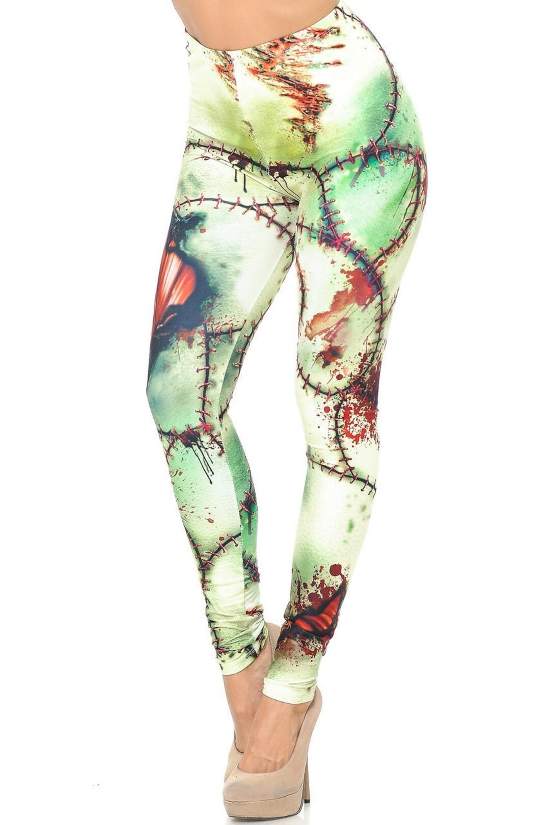 Zombie Leggings by USA Fashion™, Creamy Soft Leggings®, Zombie Costume ...