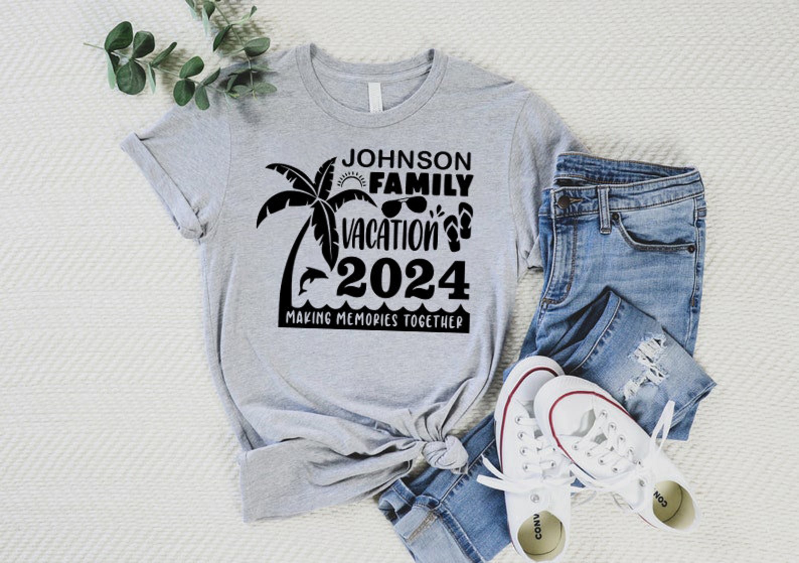 Custom Family Summer Vacation Shirts, Personalized Family Reunion Shirt ...