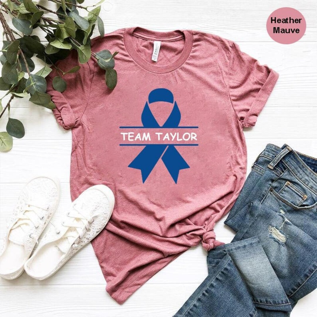 Colon Cancer Shirt, Custom Colon Cancer Awareness Shirt, Personalized ...