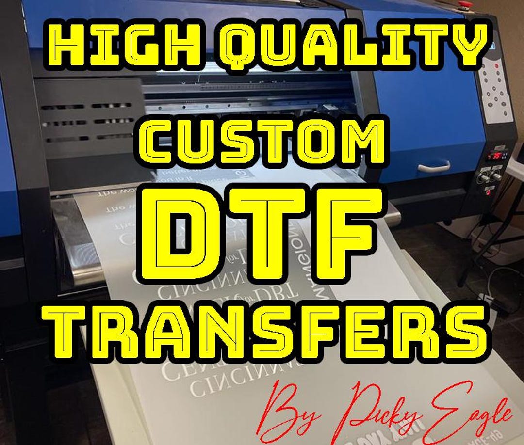 Dtf Transfer, Ready to Press Heat Transfer Designs, DTF Prints, Full ...