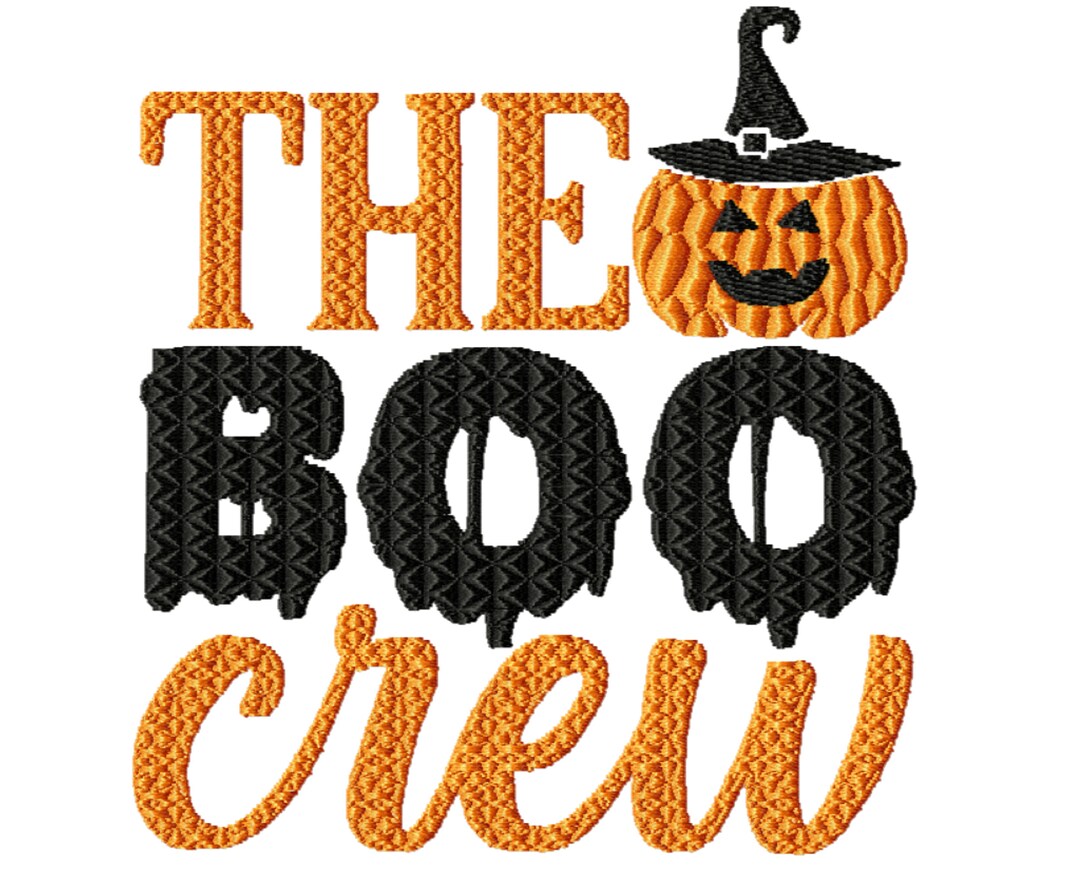 The Boo Crew Machine Embroidery Design - Etsy