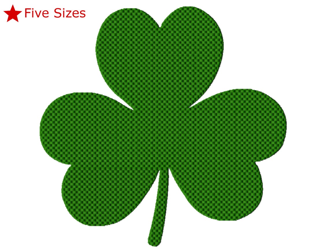 Shamrock Bricks Machine Embroidery Design, Five Sizes Included, Instant ...