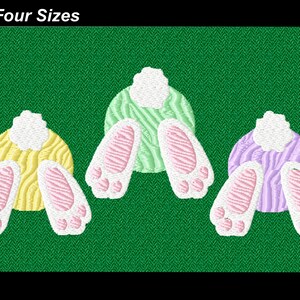 Rabbit Feet Machine Embroidery Design, Four Sizes Included, Instant ...