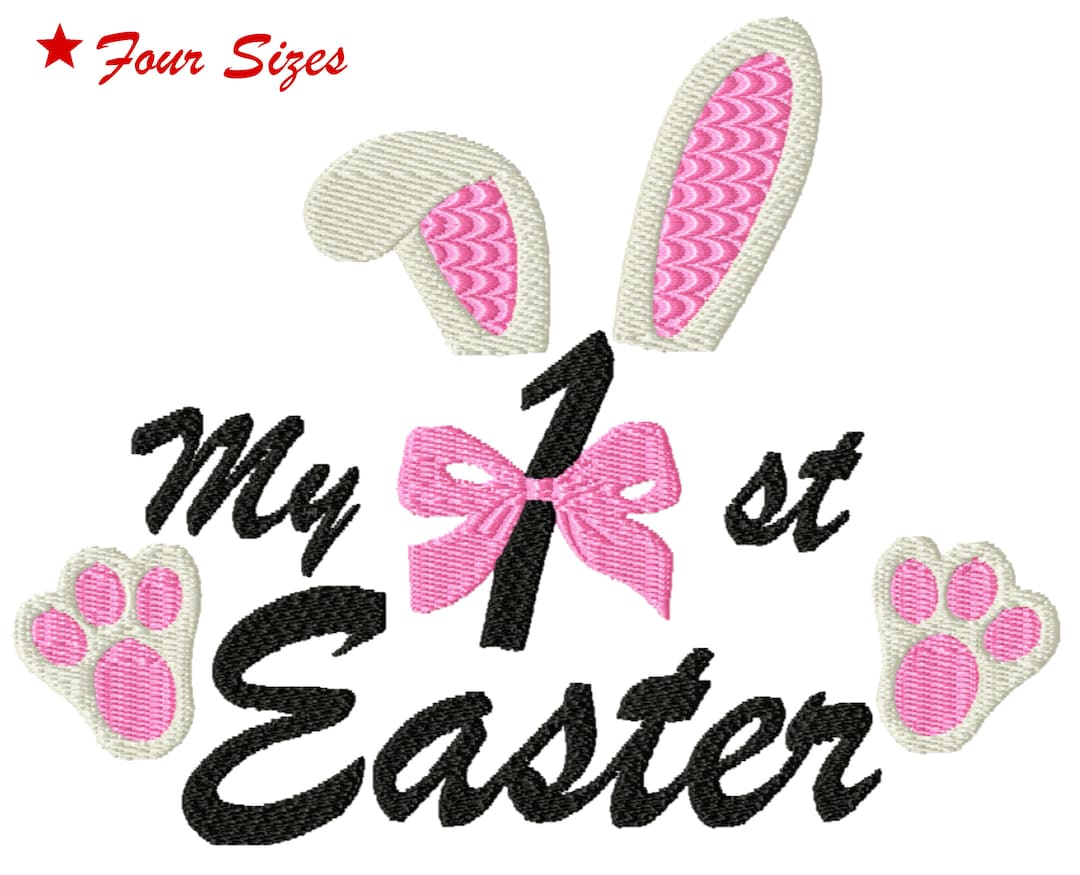My First Easter Boy or Girl Machine Embroidery Design, Four Sizes ...