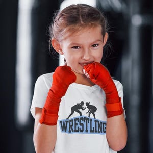 Girl Wrestling Banner Machine Embroidery Design, Eight Sizes Included ...