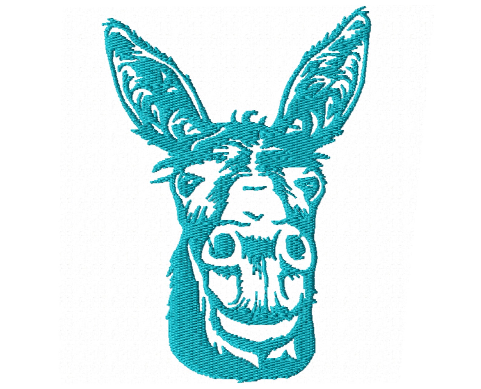 Donkey Machine Embroidery Design | Etsy