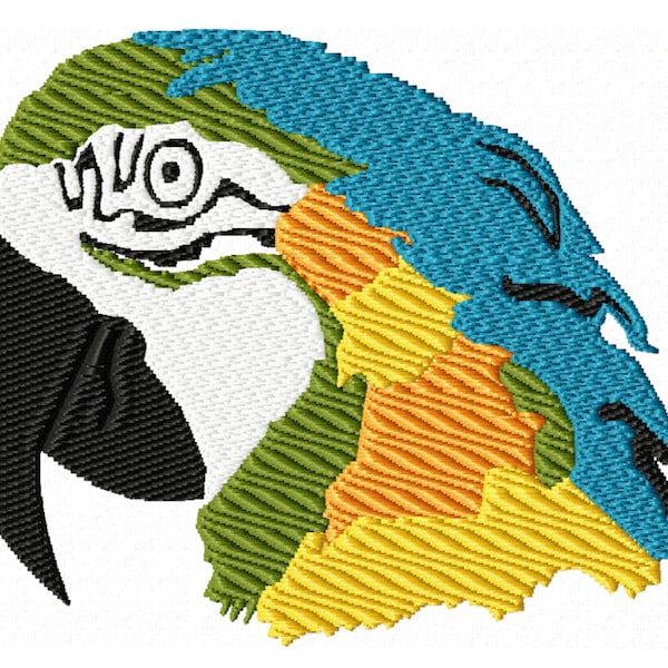 Parrot Embroidery - Etsy